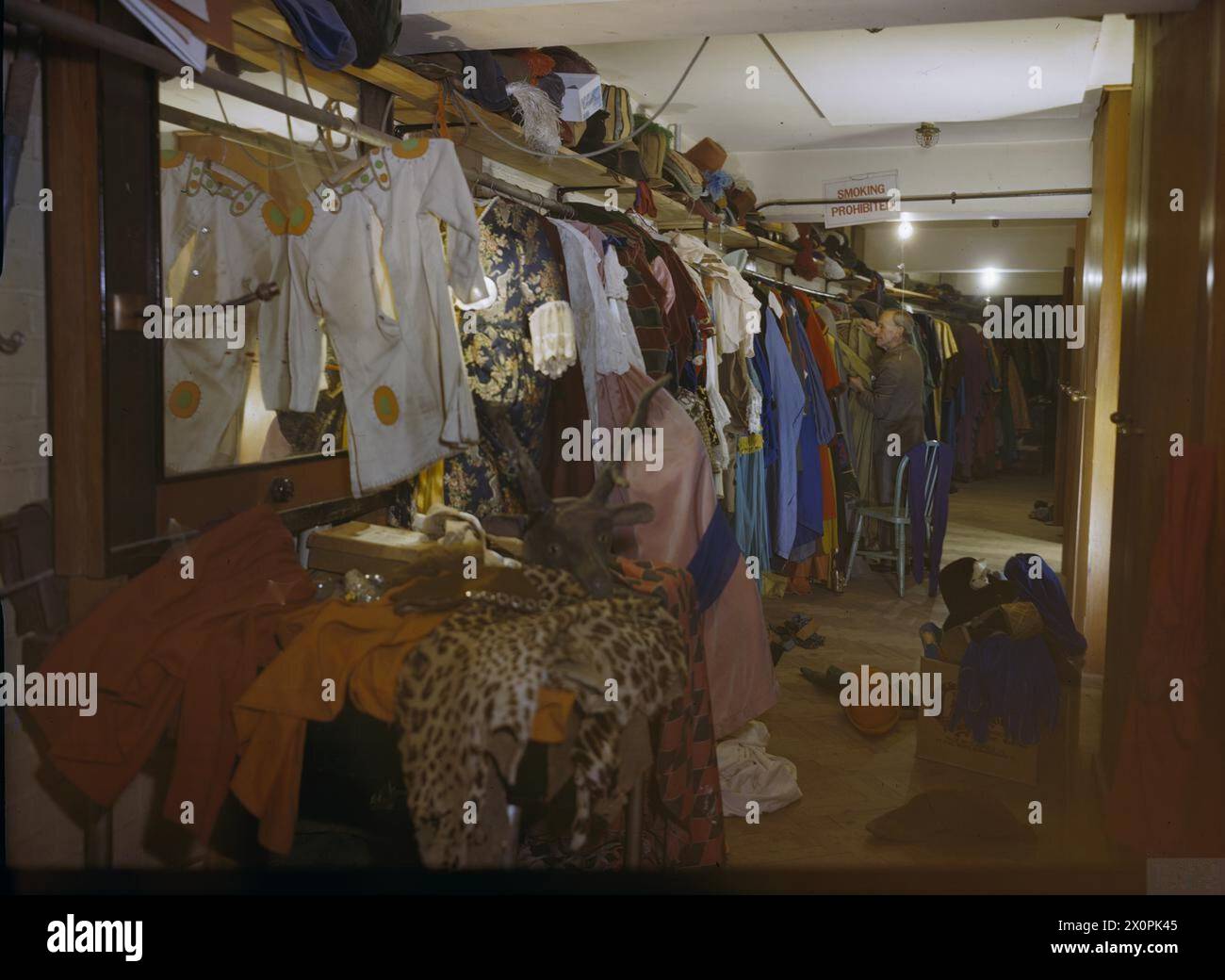 SCENES IN STRATFORD-ON-AVON, ENGLAND, 1943 - The theatre wardrobe ...