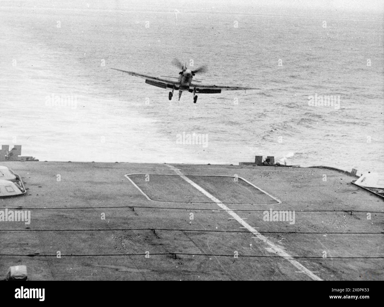 HMS FORMIDABLE "ON THE JOB". OCTOBER 1943, ON BOARD FORMIDABLE, AT SEA ...
