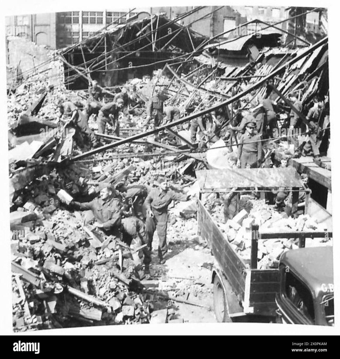 Bomb damage in british Cut Out Stock Images & Pictures - Alamy