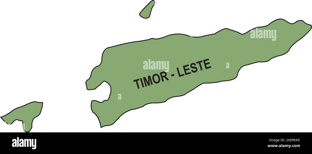 Map of East Timor vector illustration simple design Stock Vector Image ...
