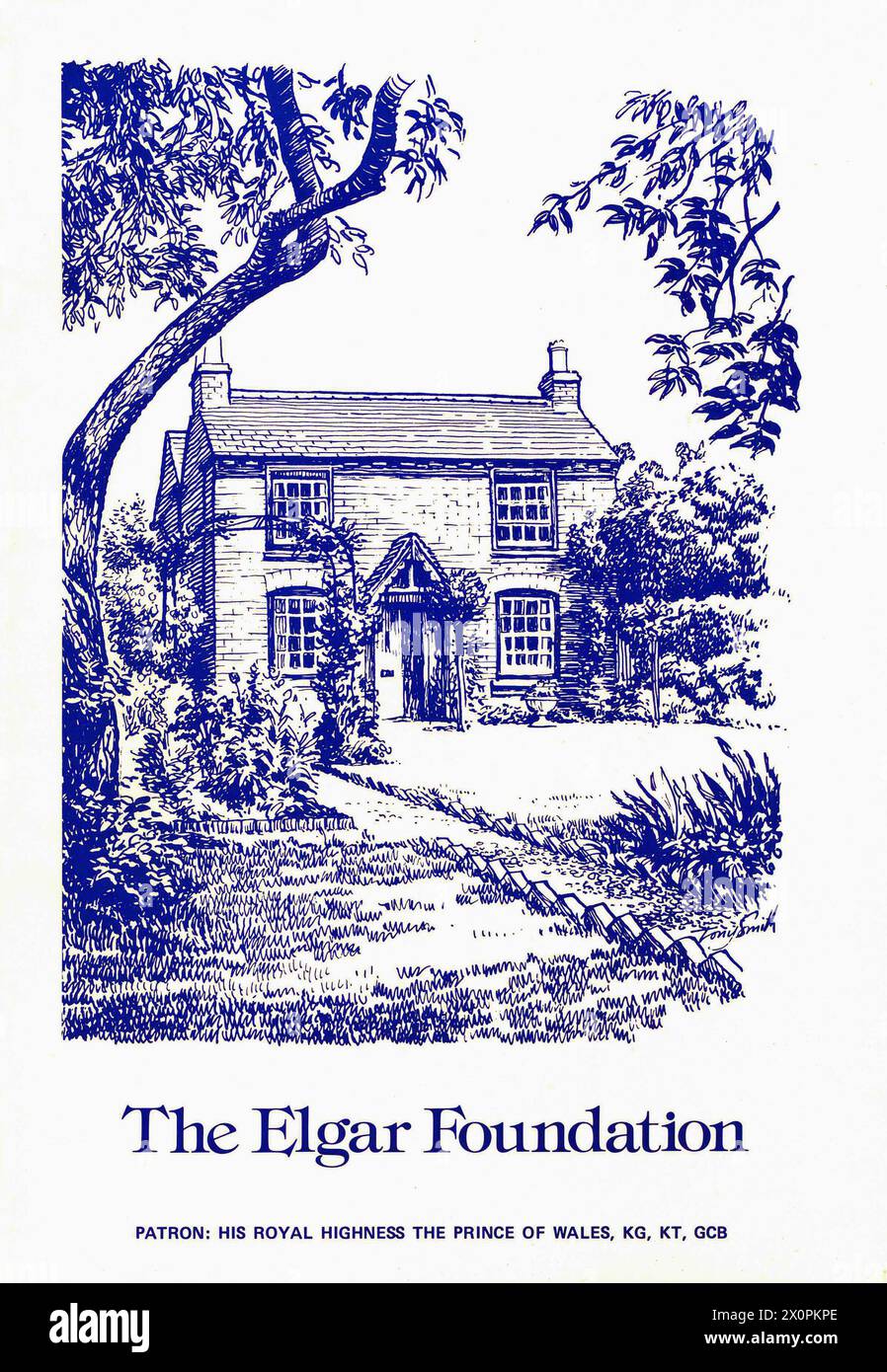 Concert programme Cover. "The Elgar Foundation Stock Photo - Alamy