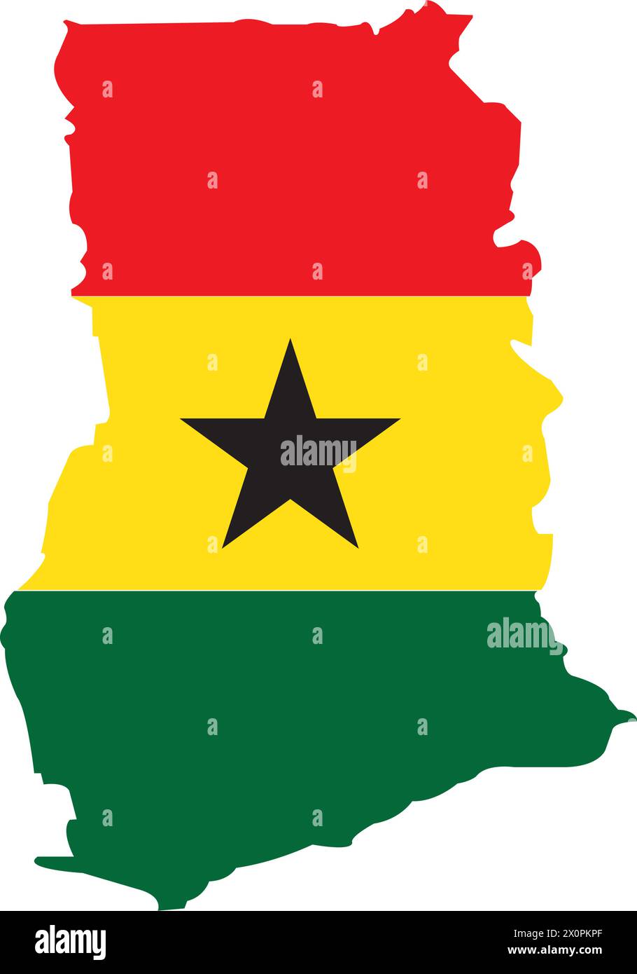 Ghana country map vector illustration design Stock Vector Image & Art ...