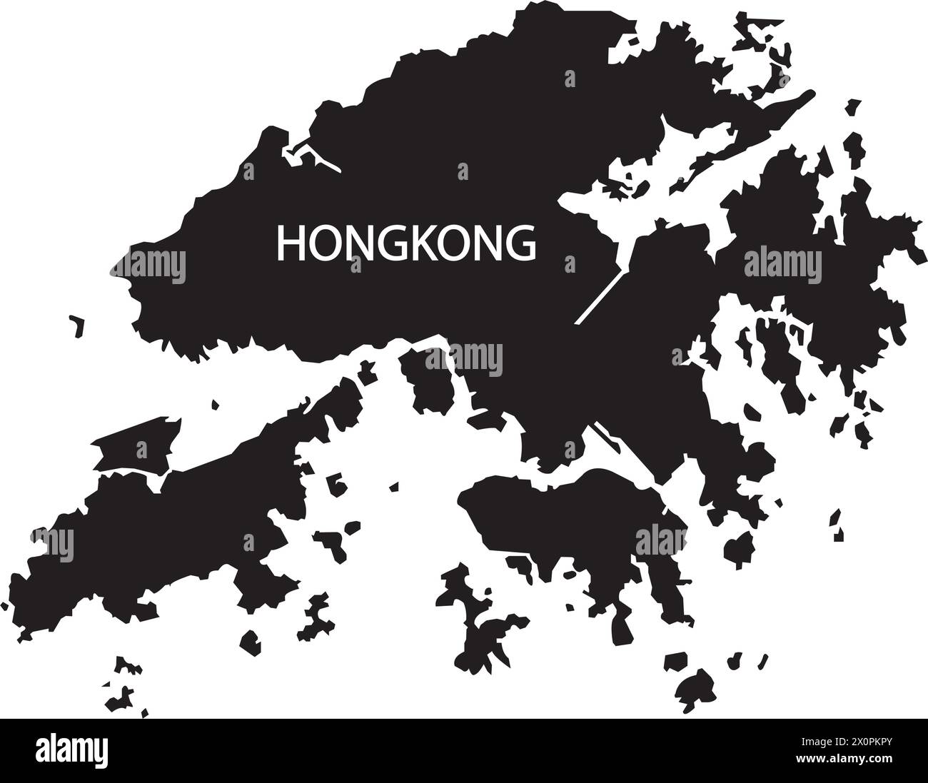 Hong Kong map vector illustration design Stock Vector Image & Art - Alamy