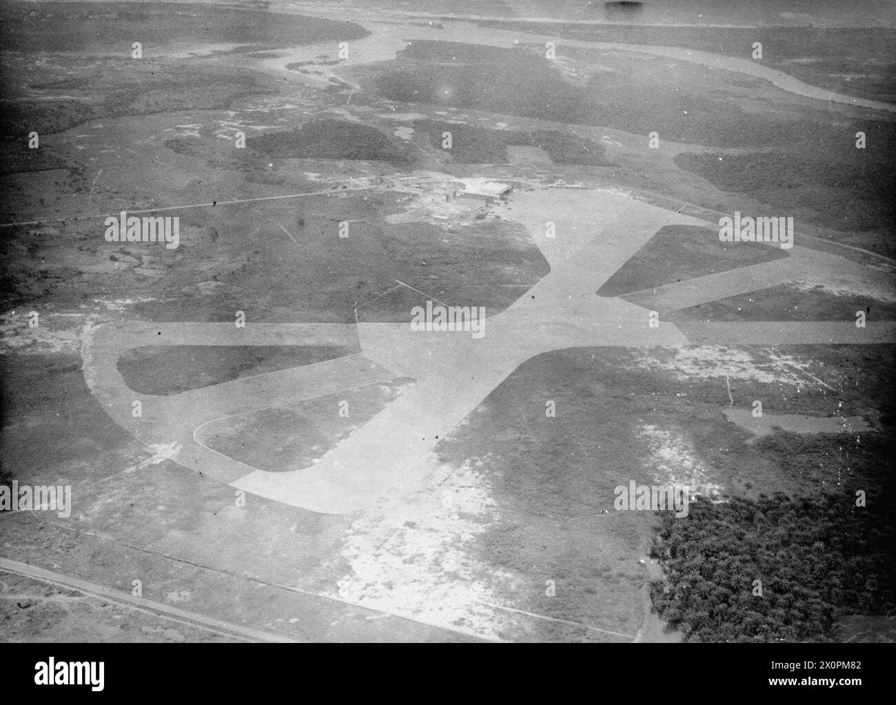 ROYAL AIR FORCE: EAST AFRICA COMMAND, 1940-1945. - Oblique aerial view ...