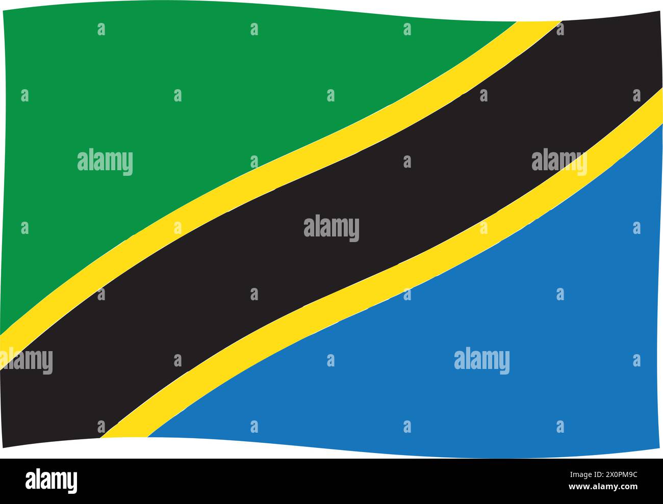 Tanzania state flag icon vector illustration symbol design Stock Vector ...
