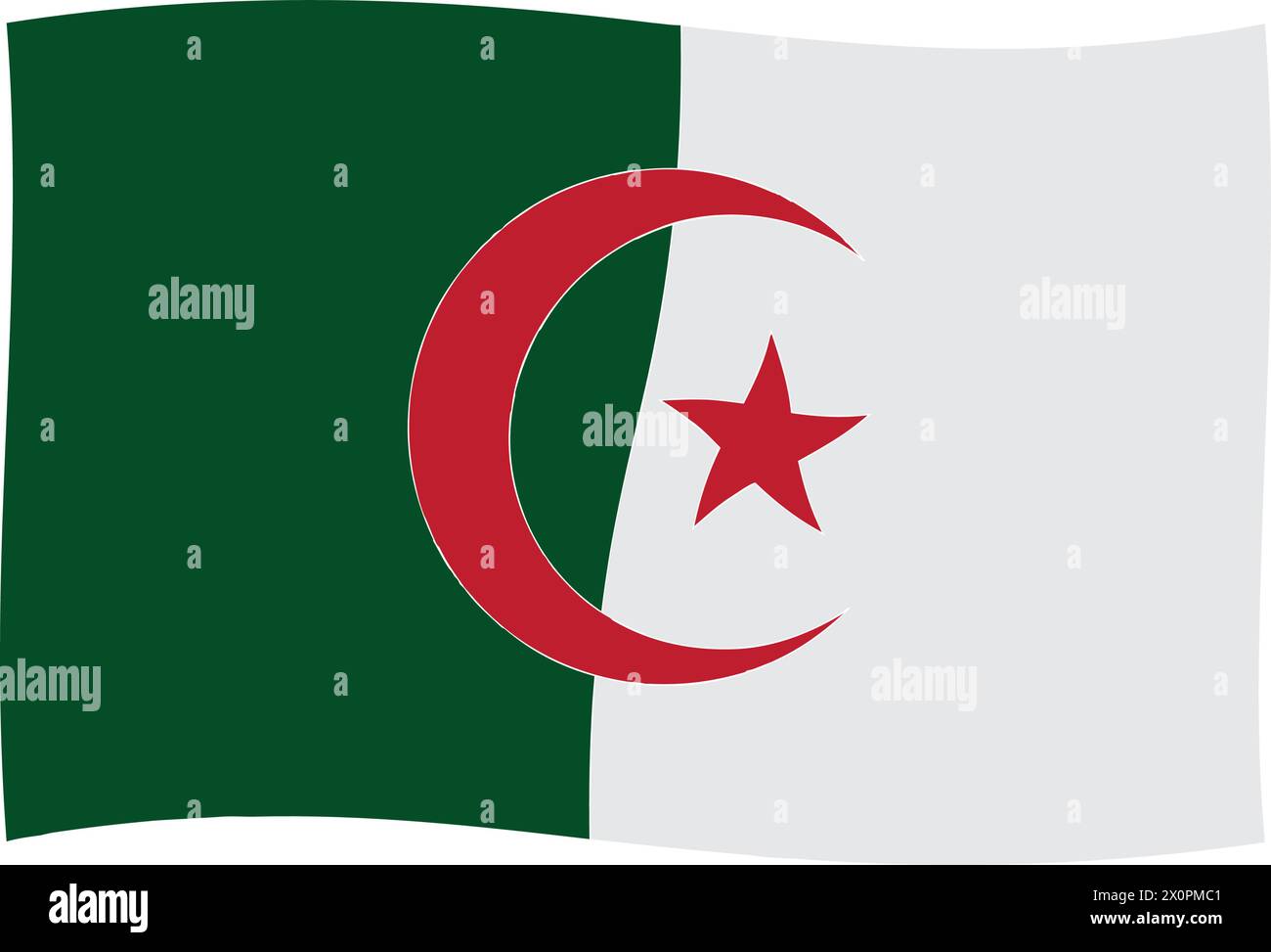 Algeria country flag vector illustration symbol design Stock Vector ...