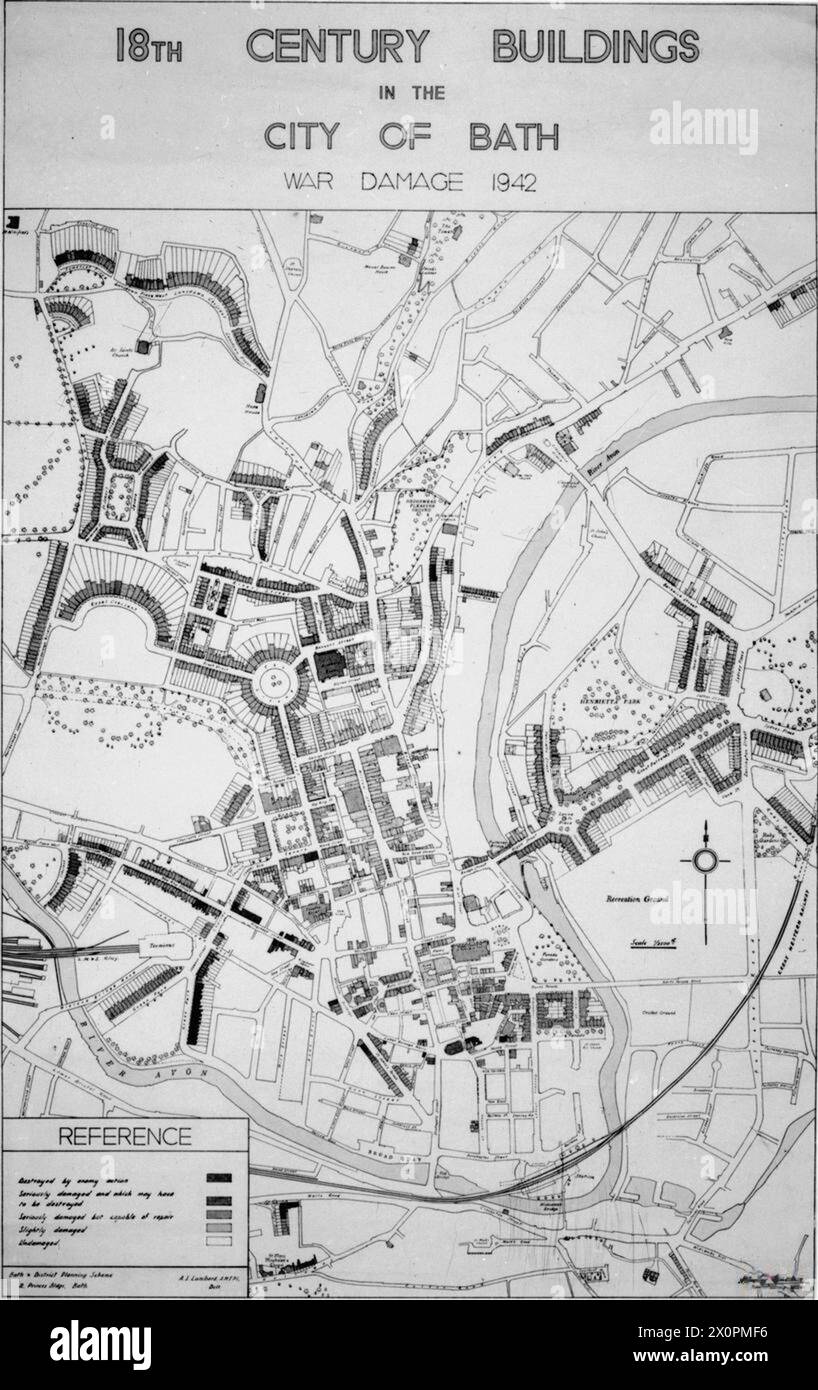 EFFECTS OF THE SECOND WORLD WAR ON BUILDINGS IN THE CITY OF BATH - Map ...