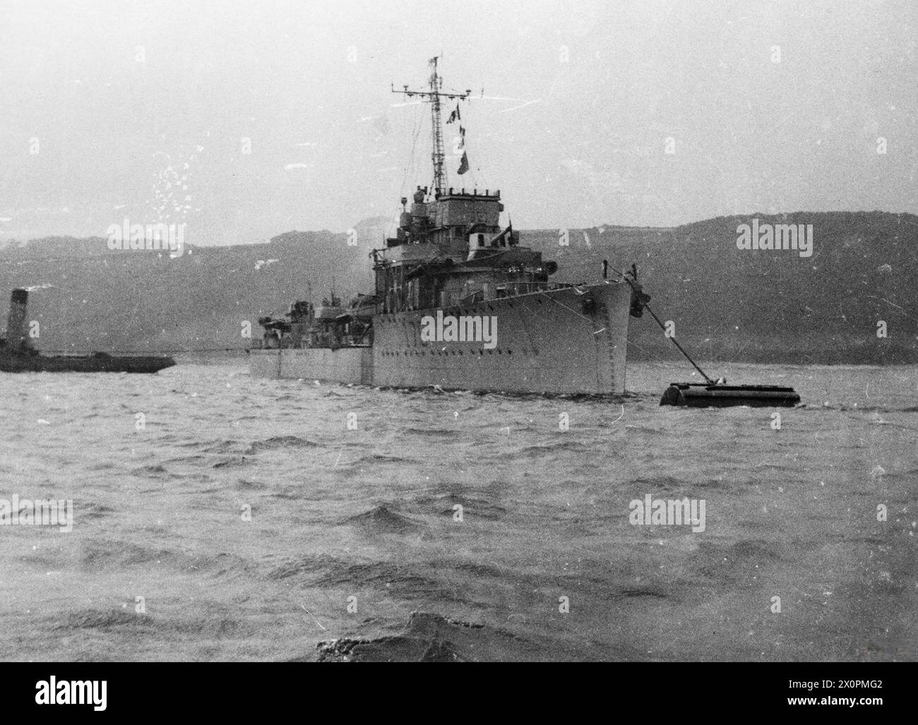 HMS VENOMOUS - At a buoy Venomous Stock Photo - Alamy