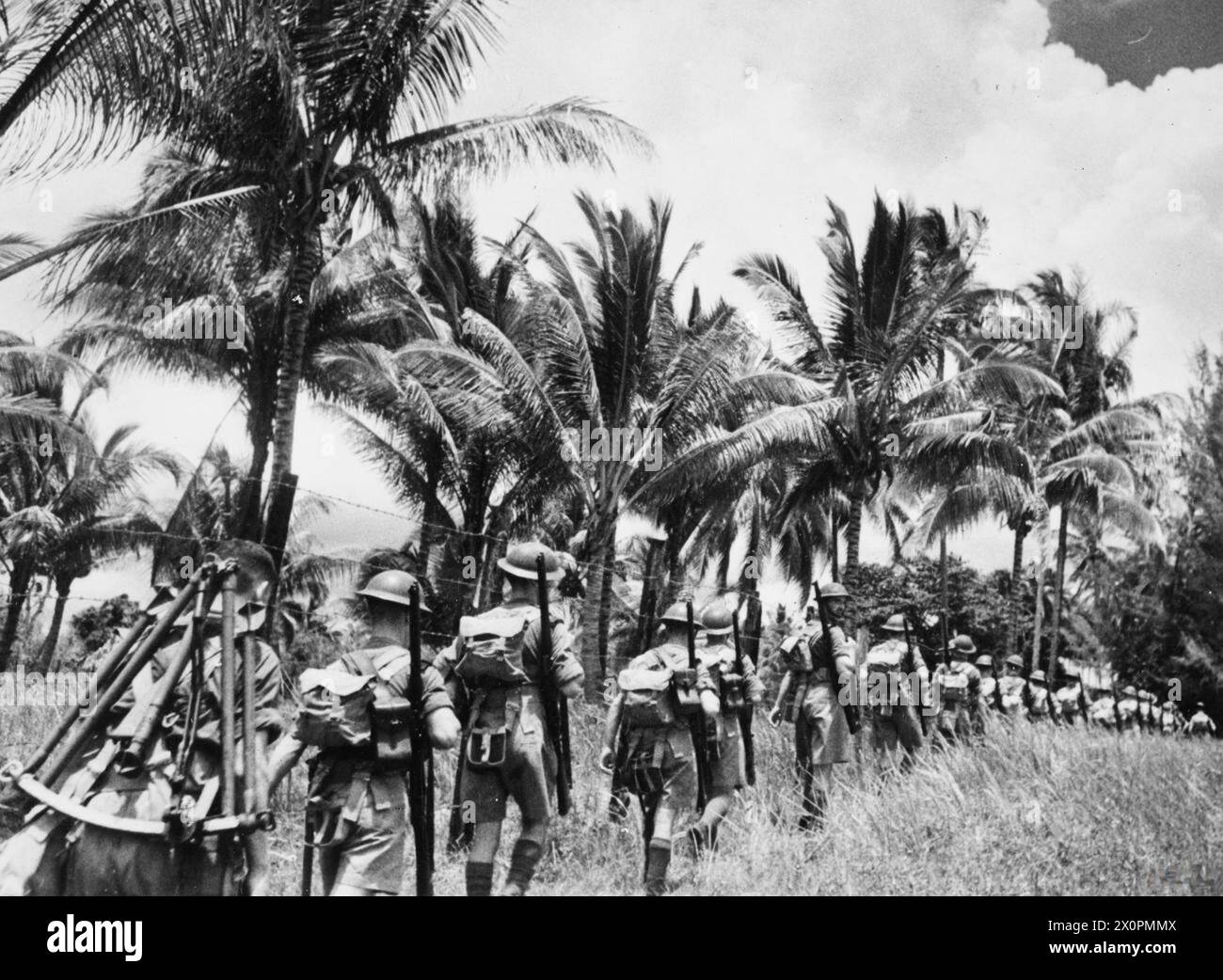 THE CAMPAIGN IN MALAYA 1941 - 1942 - Troops on exercise in Malaya, 1941 Royal Navy Stock Photo ...