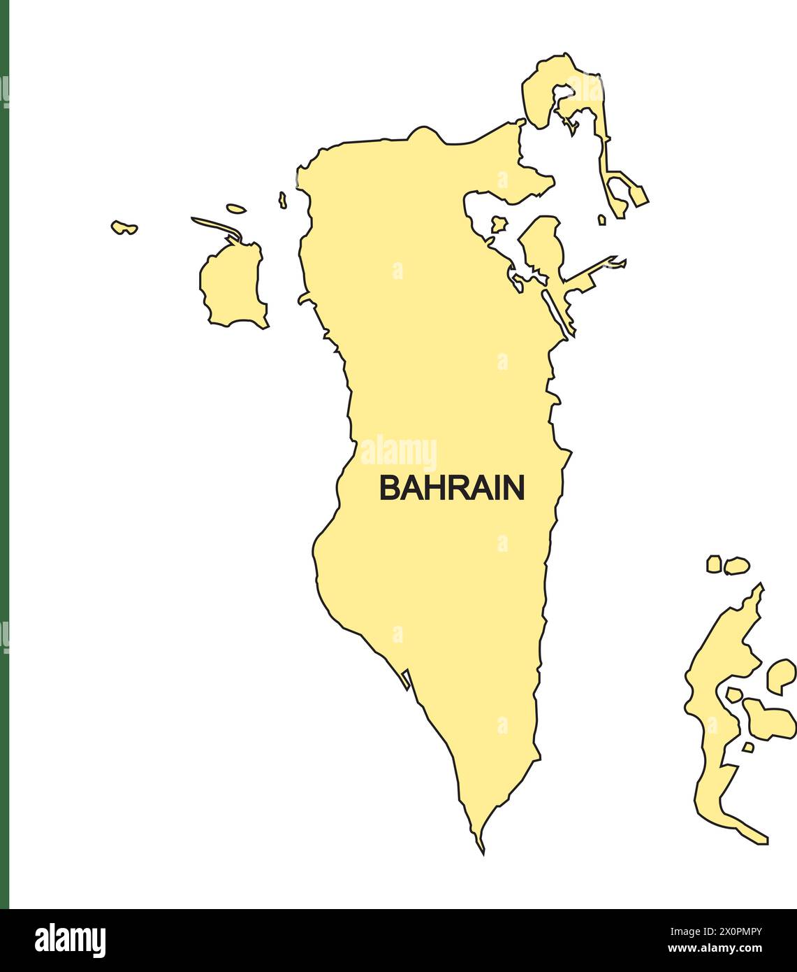 Bahrain country map vector illustration symbol design Stock Vector ...