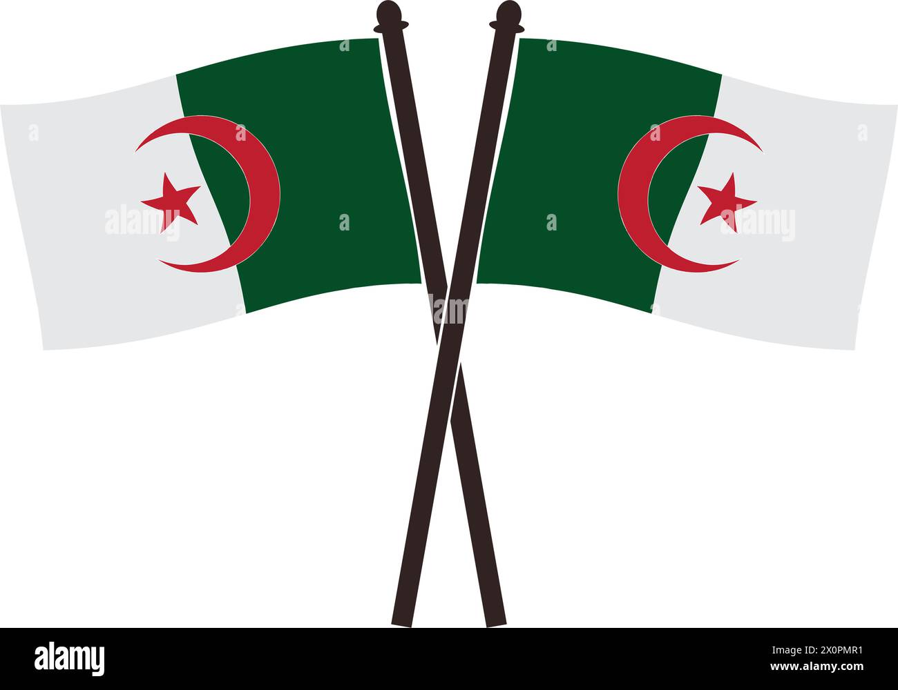 Algeria country flag vector illustration symbol design Stock Vector ...