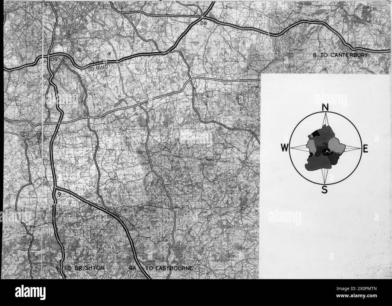 Map of london 1944 hi-res stock photography and images - Alamy