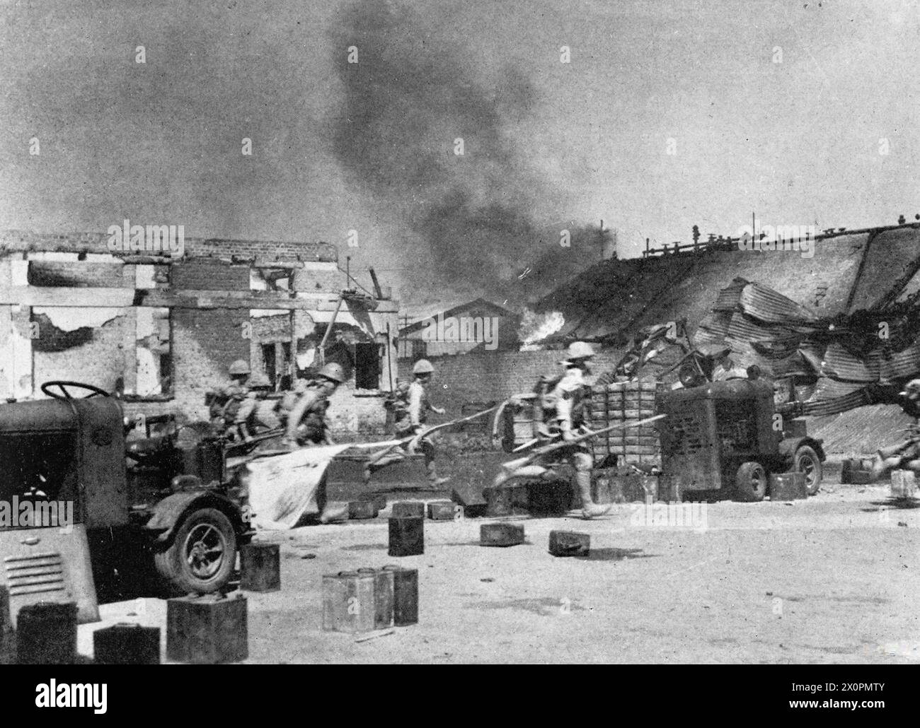 THE BURMA CAMPAIGN, 1942-1945 - Japanese troops entering Rangoon ...