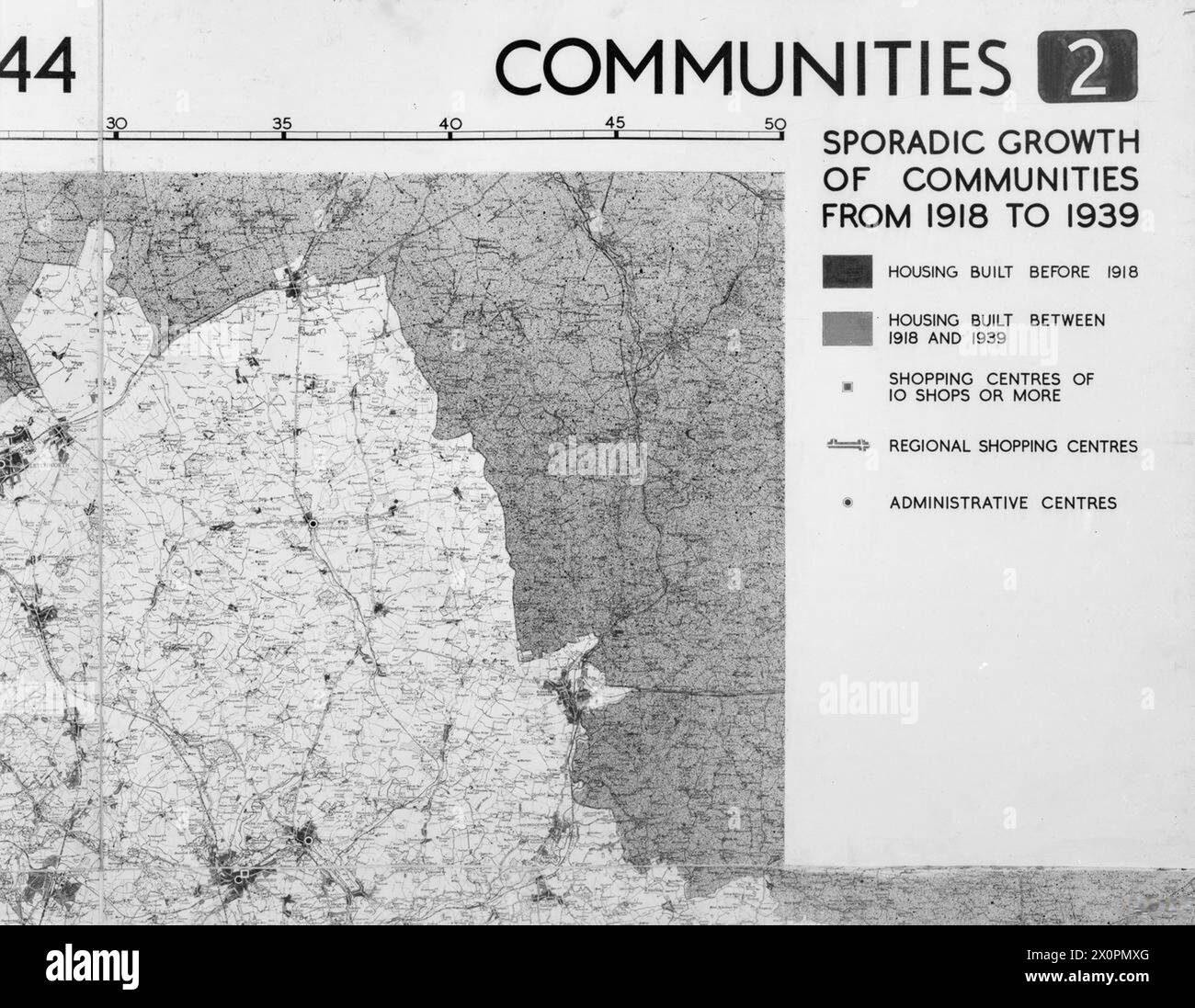 Map of britain 1939 hi-res stock photography and images - Alamy