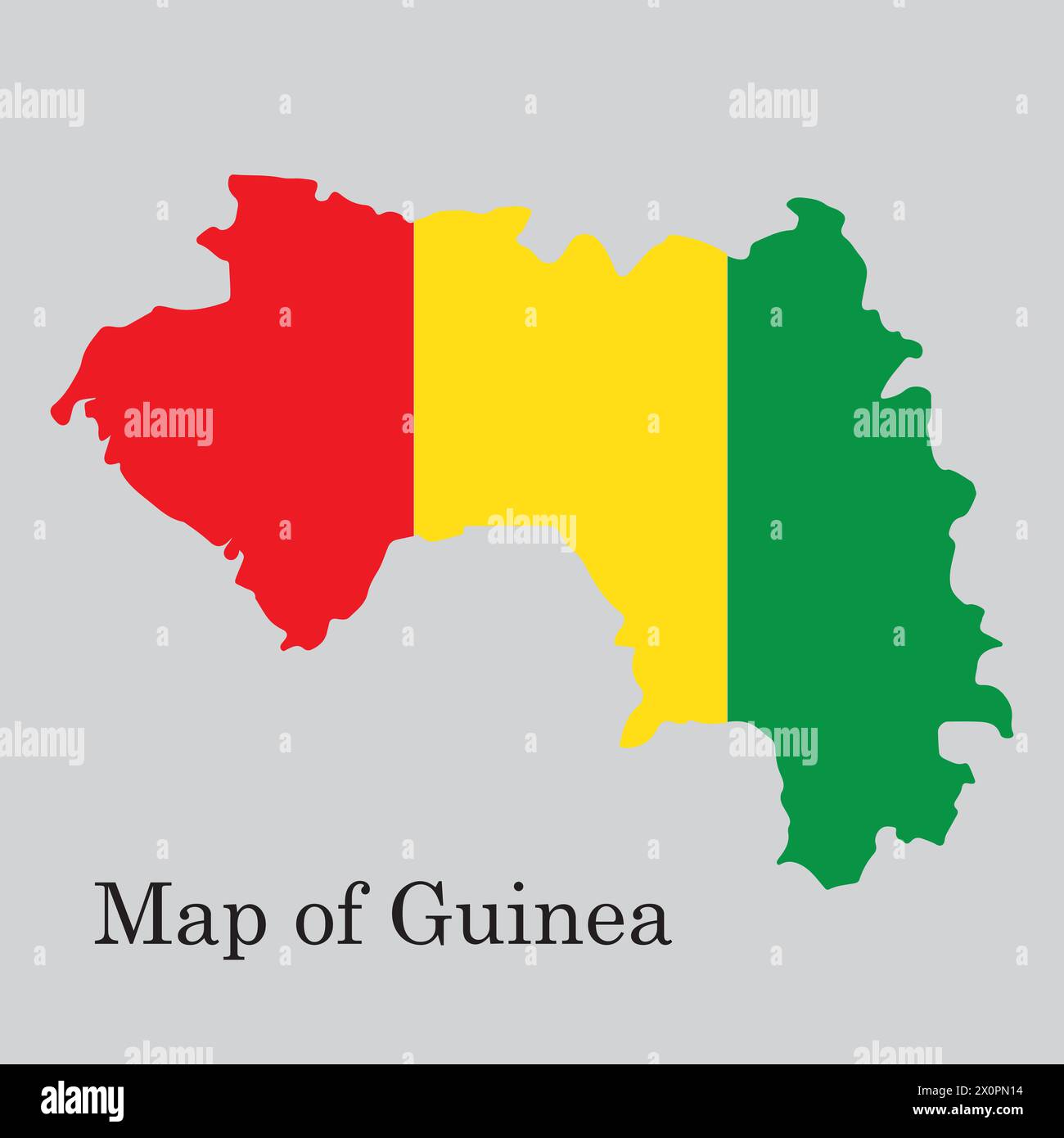 Map of Guinea vector illustration symbol design Stock Vector Image ...