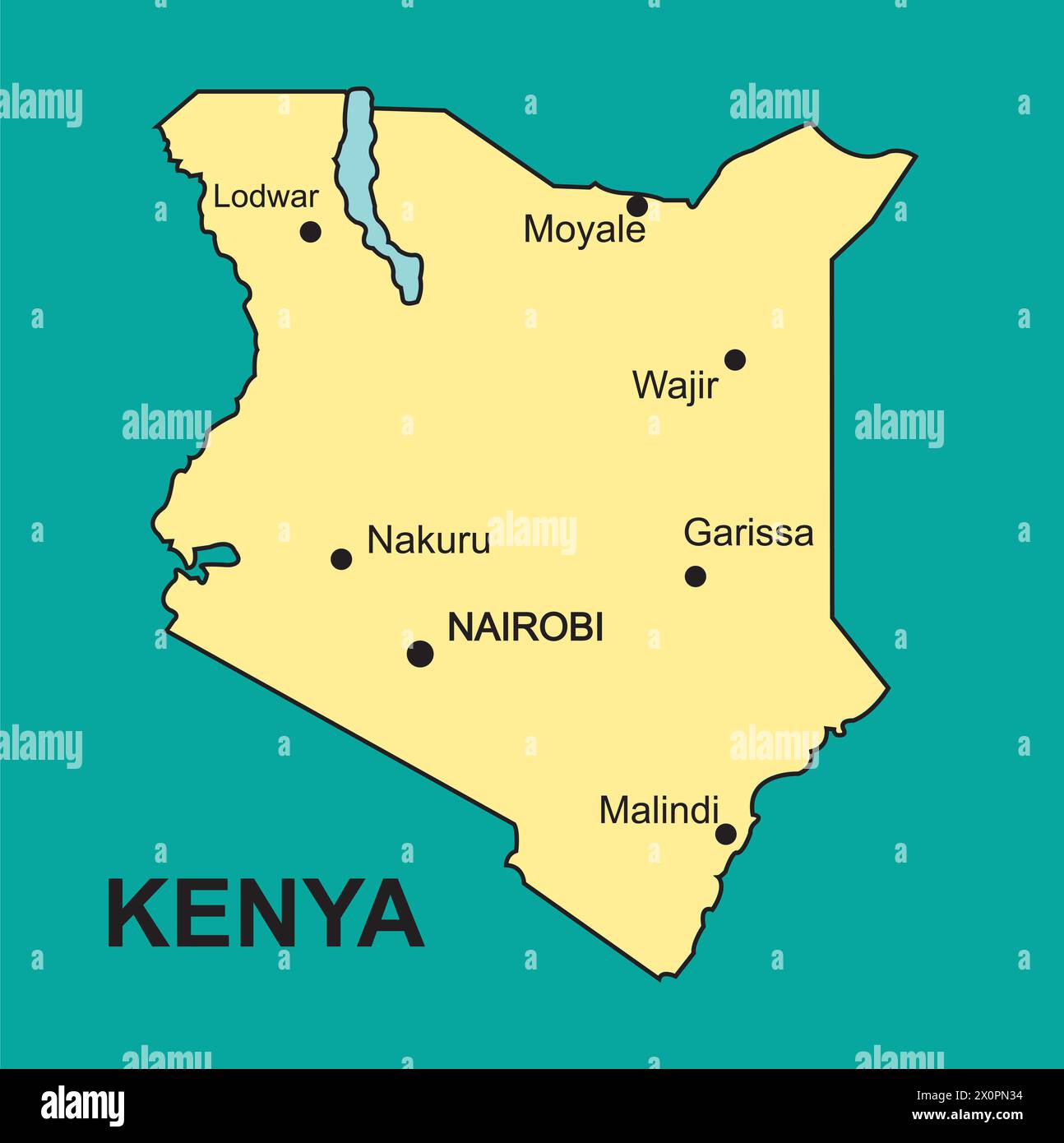 Modern map kenya provinces hi-res stock photography and images - Alamy