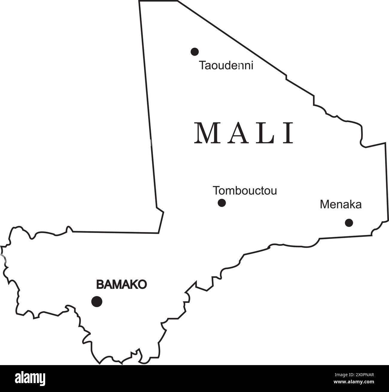 Mali country map vector illustration simple design Stock Vector Image & Art - Alamy