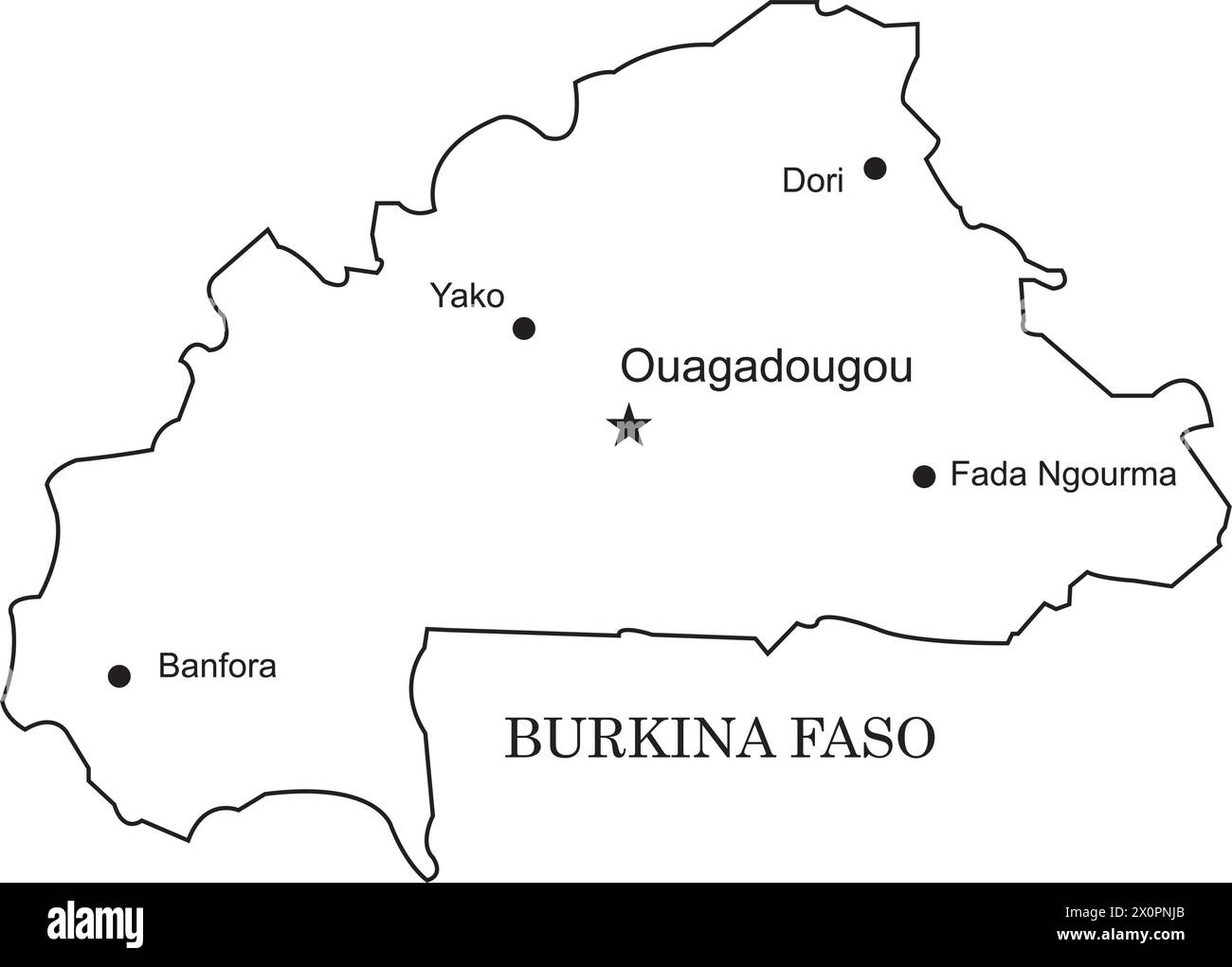 Burkina Faso country map vector illustration simple design Stock Vector Image & Art - Alamy