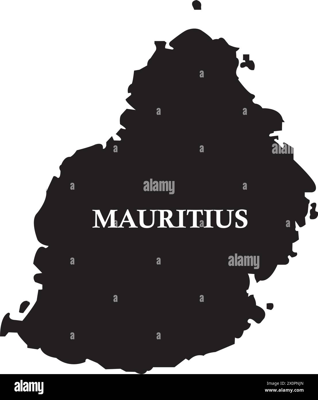 Map of mauritius vector illustration simple design Stock Vector Image & Art - Alamy