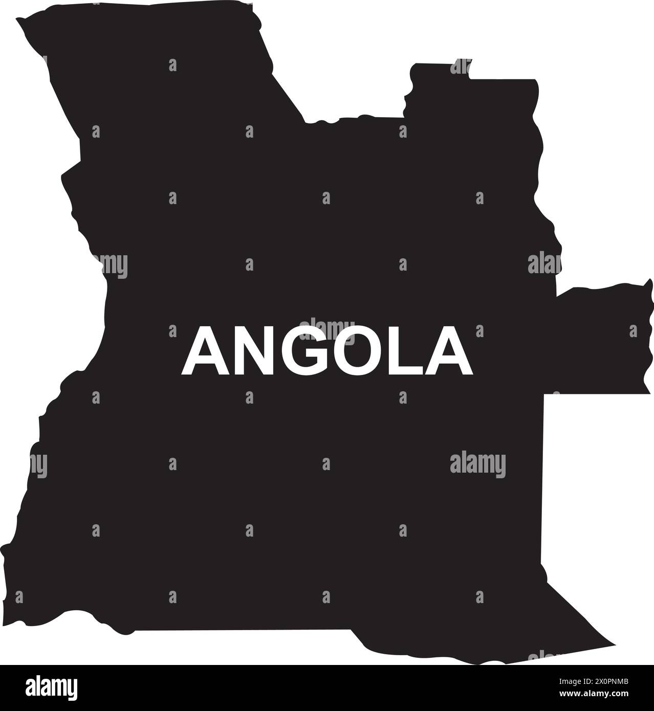 Angola country map vector illustration simple design Stock Vector Image ...