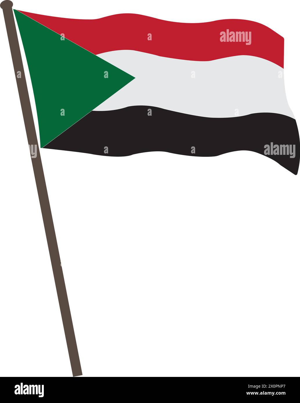 Sudan flag icon vector illustration symbol design Stock Vector Image ...