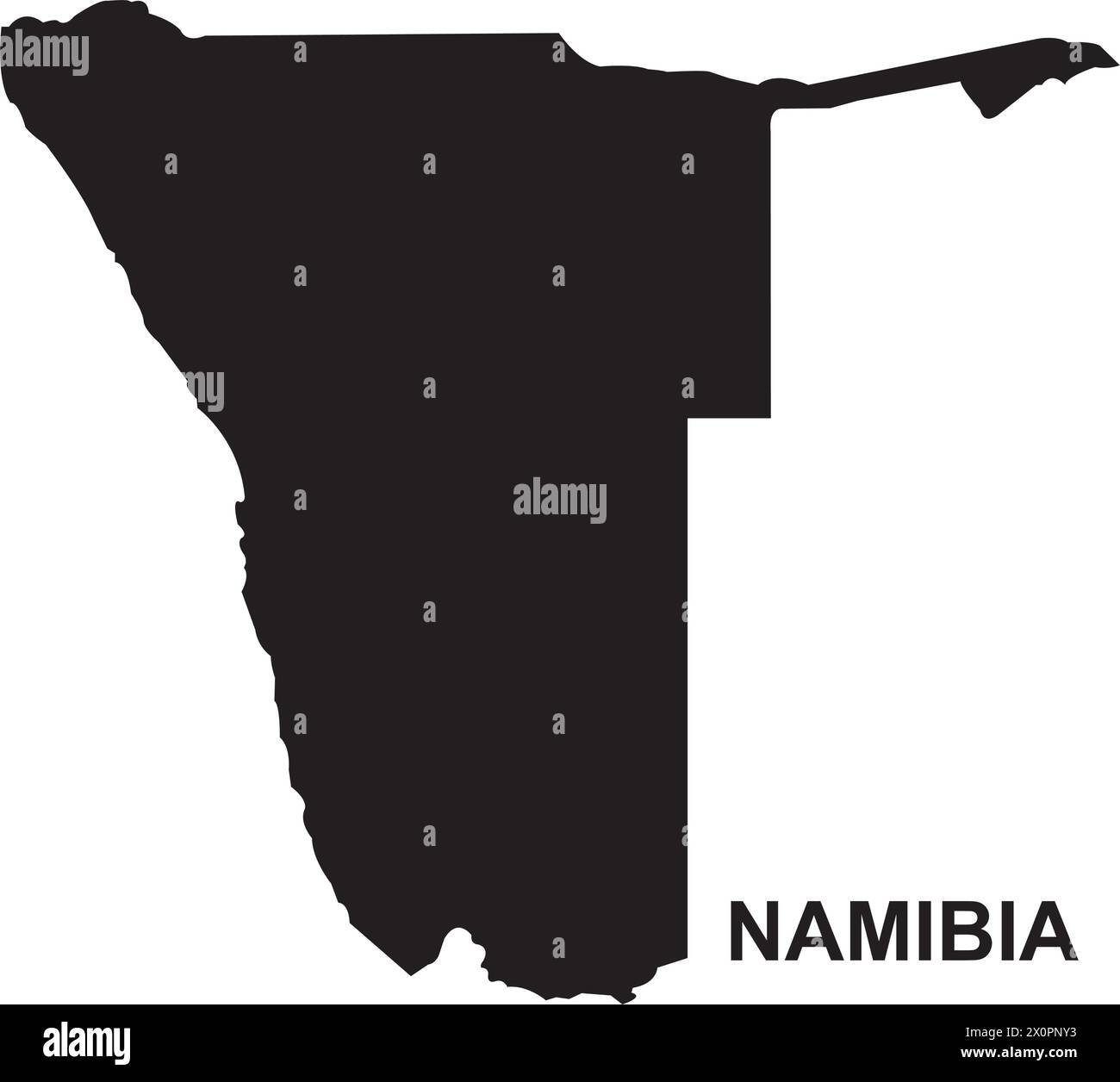 Map of Namibia vector illustration symbol design Stock Vector Image ...