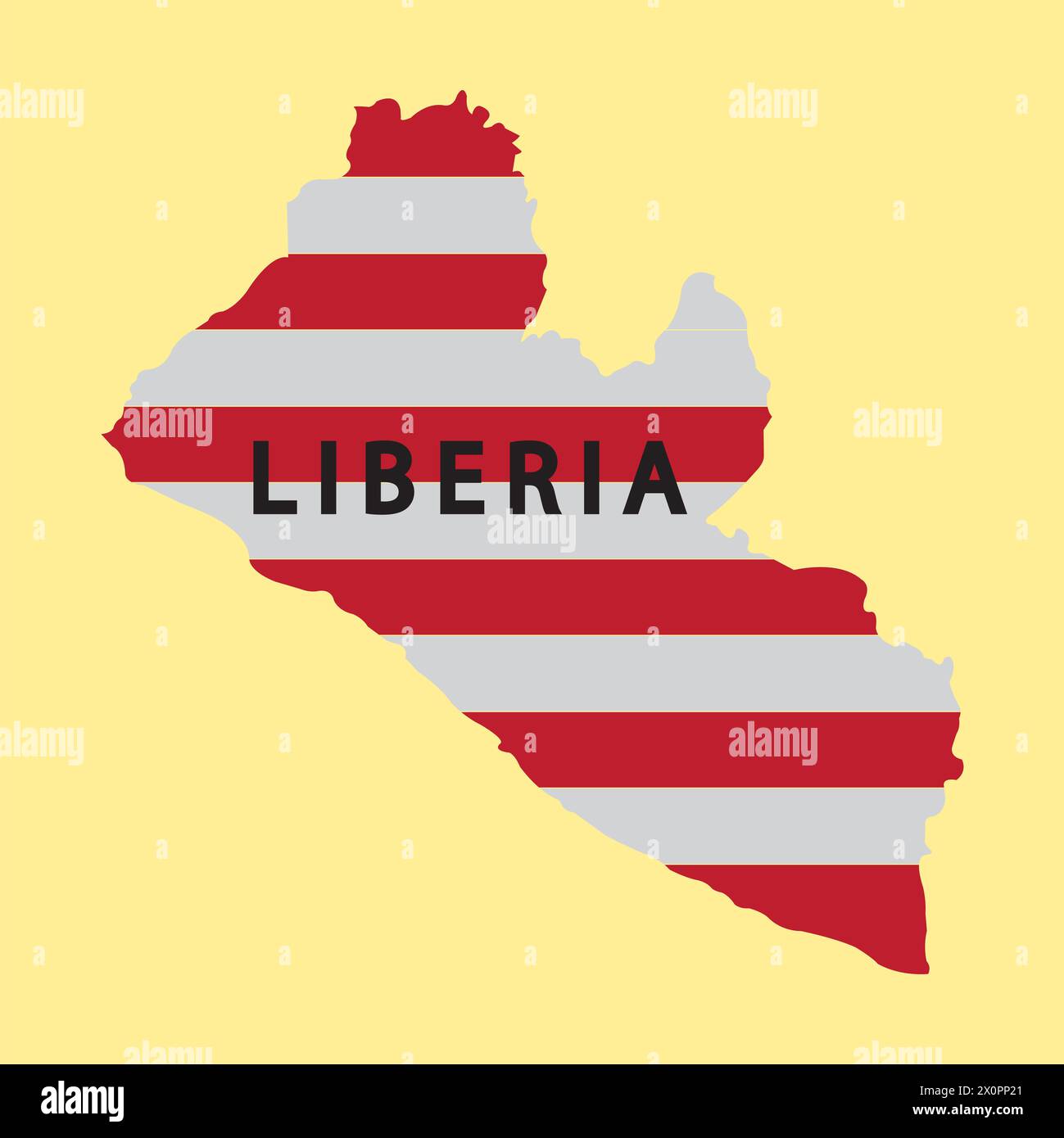 Liberia country map vector illustration simple design Stock Vector ...