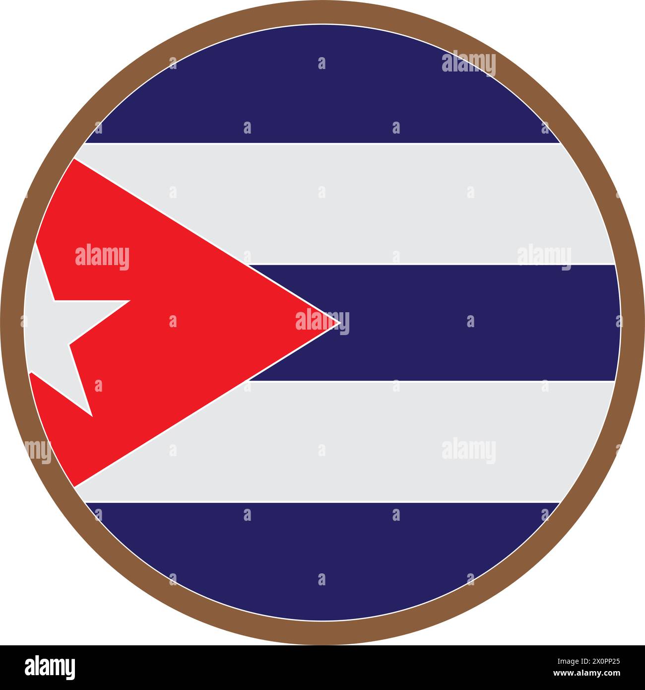 Cuba flag icon vector isolated on white background Stock Vector Image ...