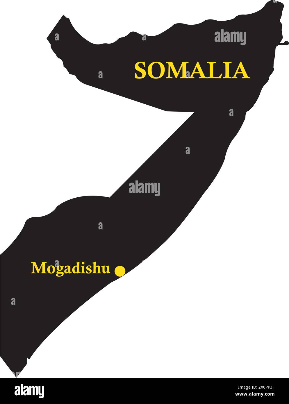 Map of somalia vector illustration simple design Stock Vector Image ...