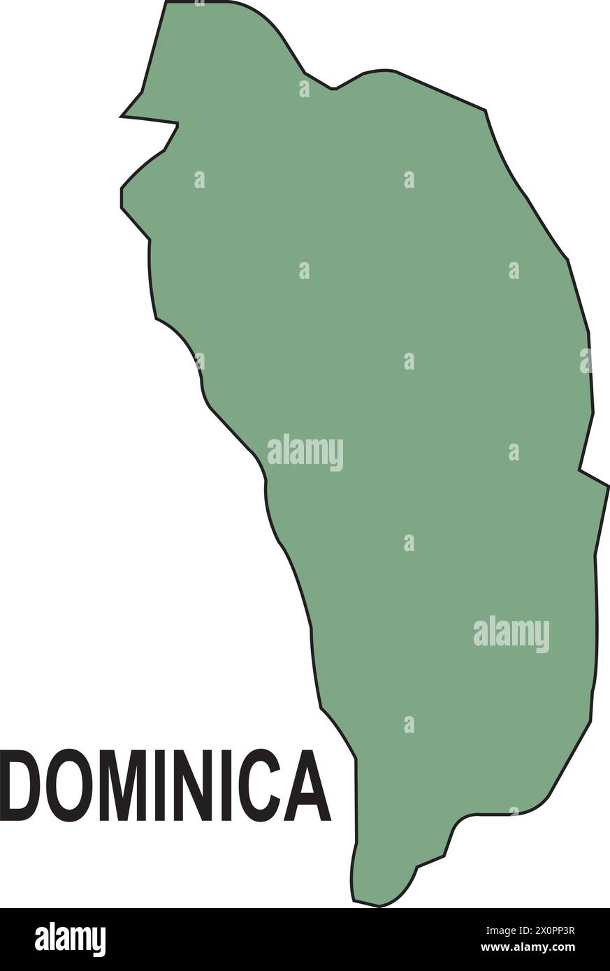 Map of Dominica vector illustration symbol design Stock Vector Image ...