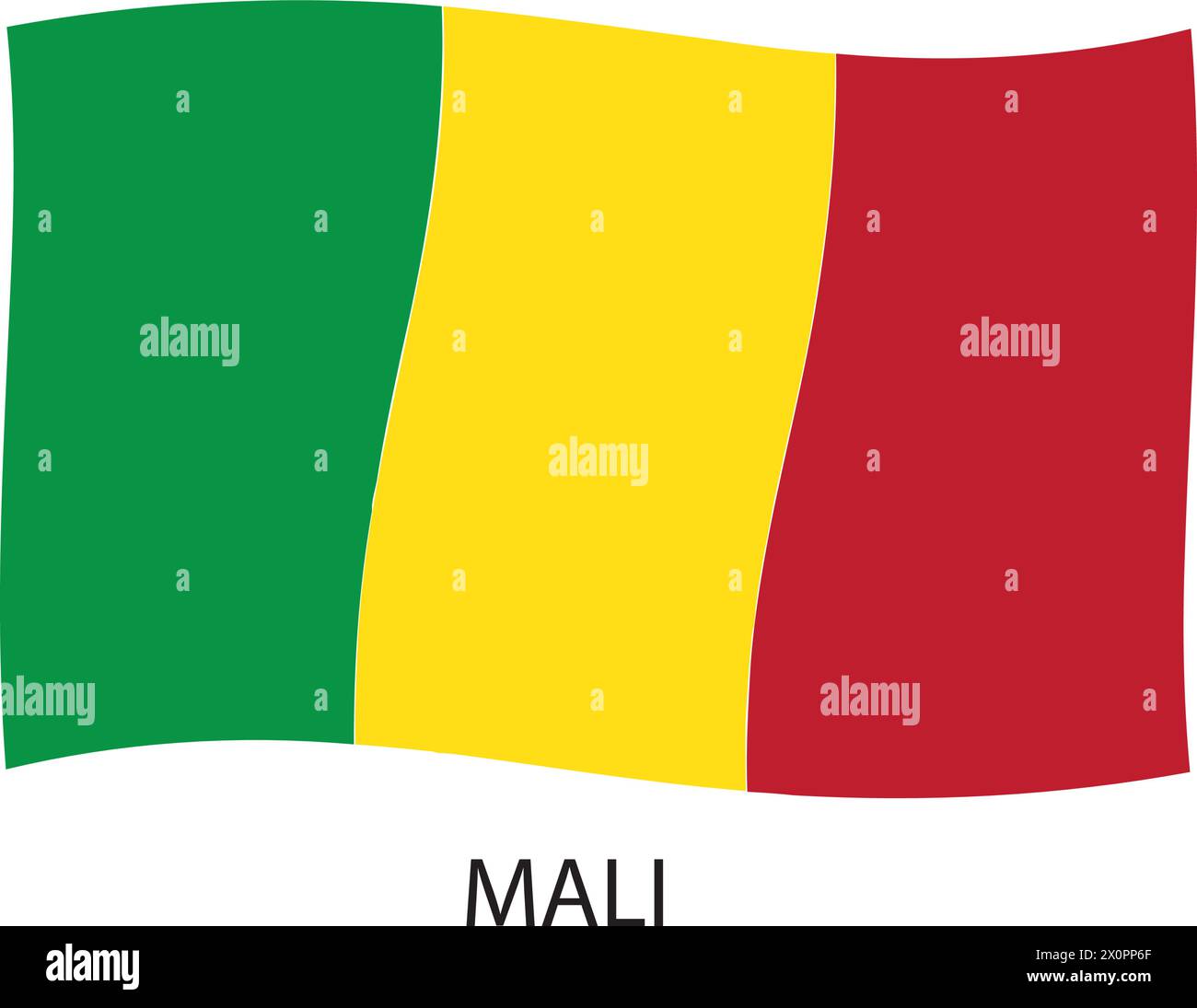 Mali country flag vector illustration simple design Stock Vector Image ...