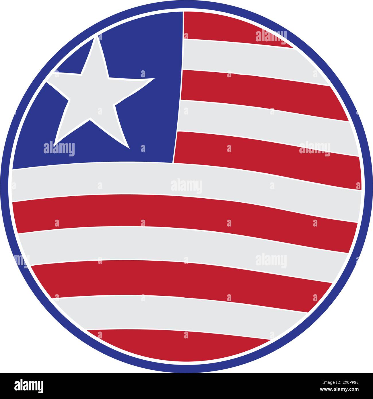 Liberian flag vector illustration symbol design Stock Vector Image ...