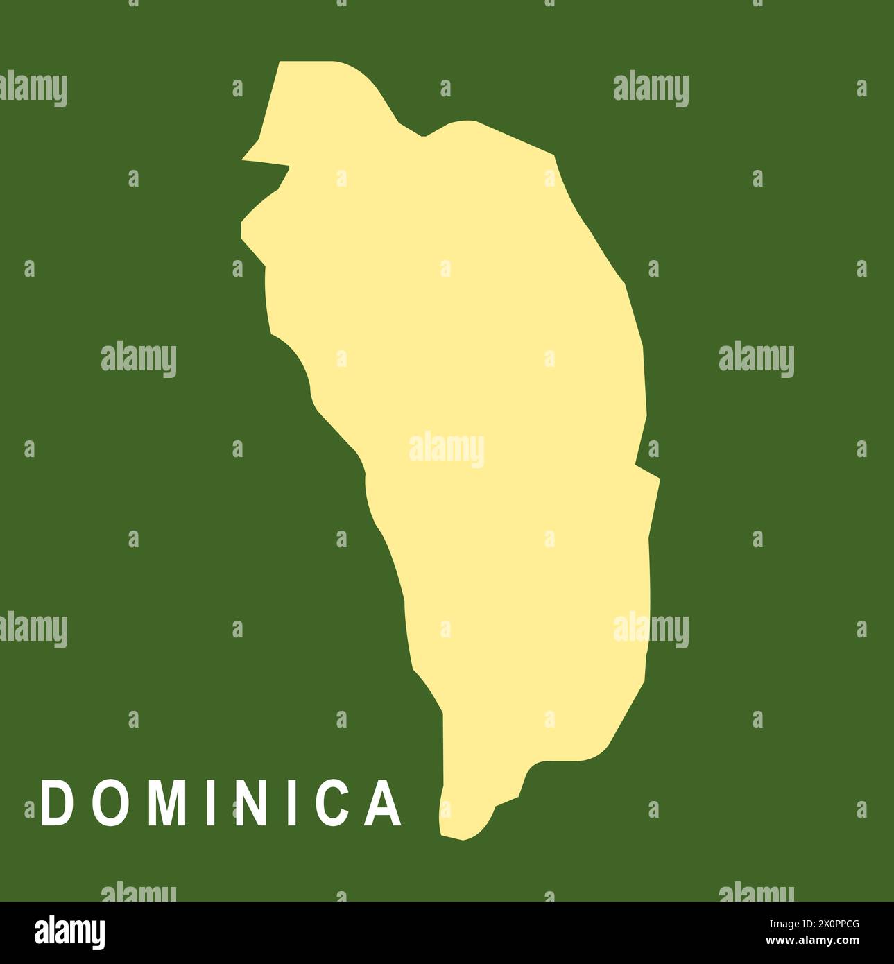 Map of dominica hi-res stock photography and images - Alamy