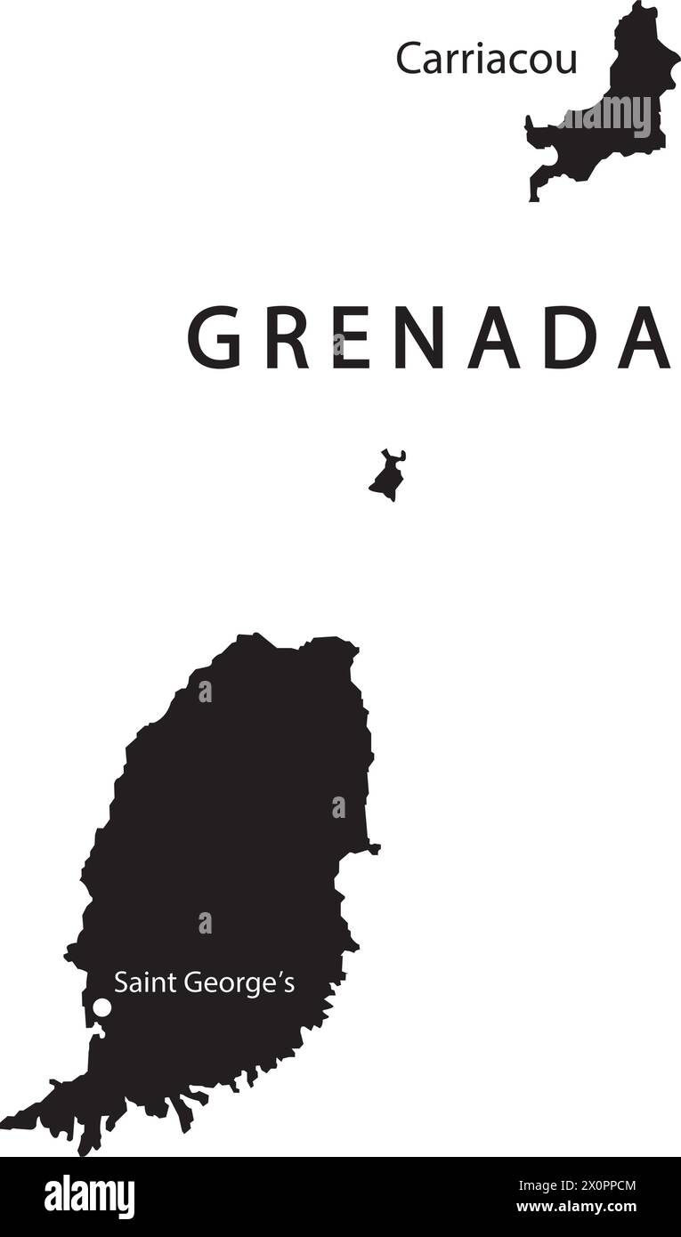Map of Grenada vector illustration symbol design Stock Vector Image & Art - Alamy