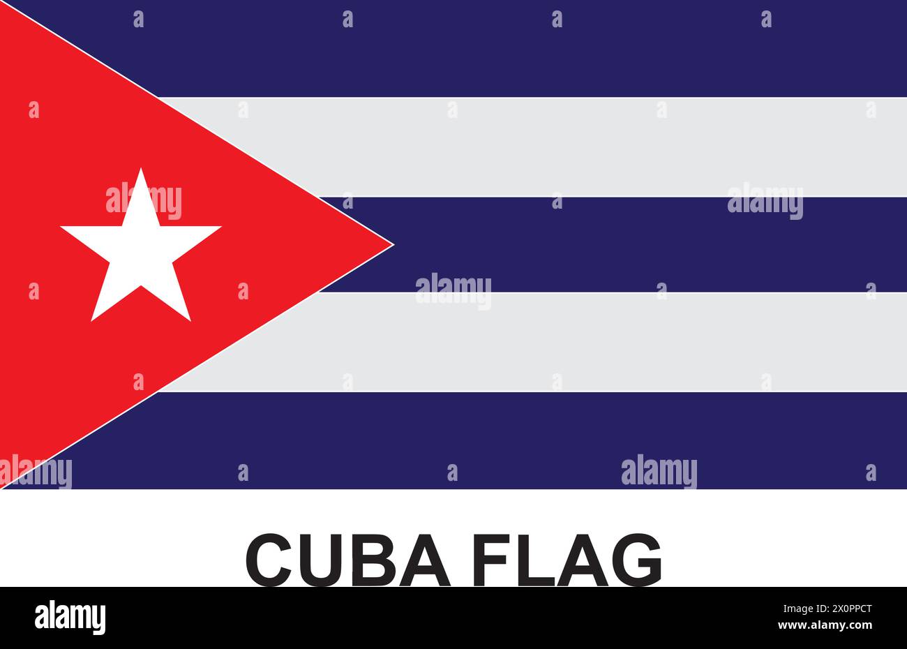 Cuba flag icon vector isolated on white background Stock Vector Image ...