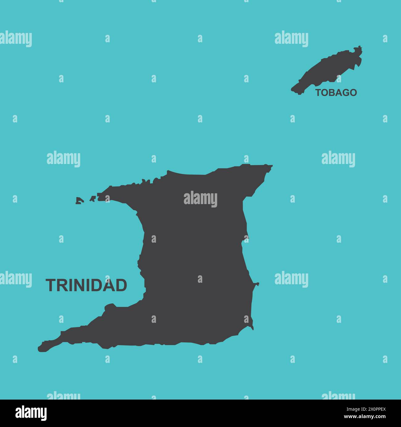 Map of trinidad vector illustration design Stock Vector Image & Art - Alamy