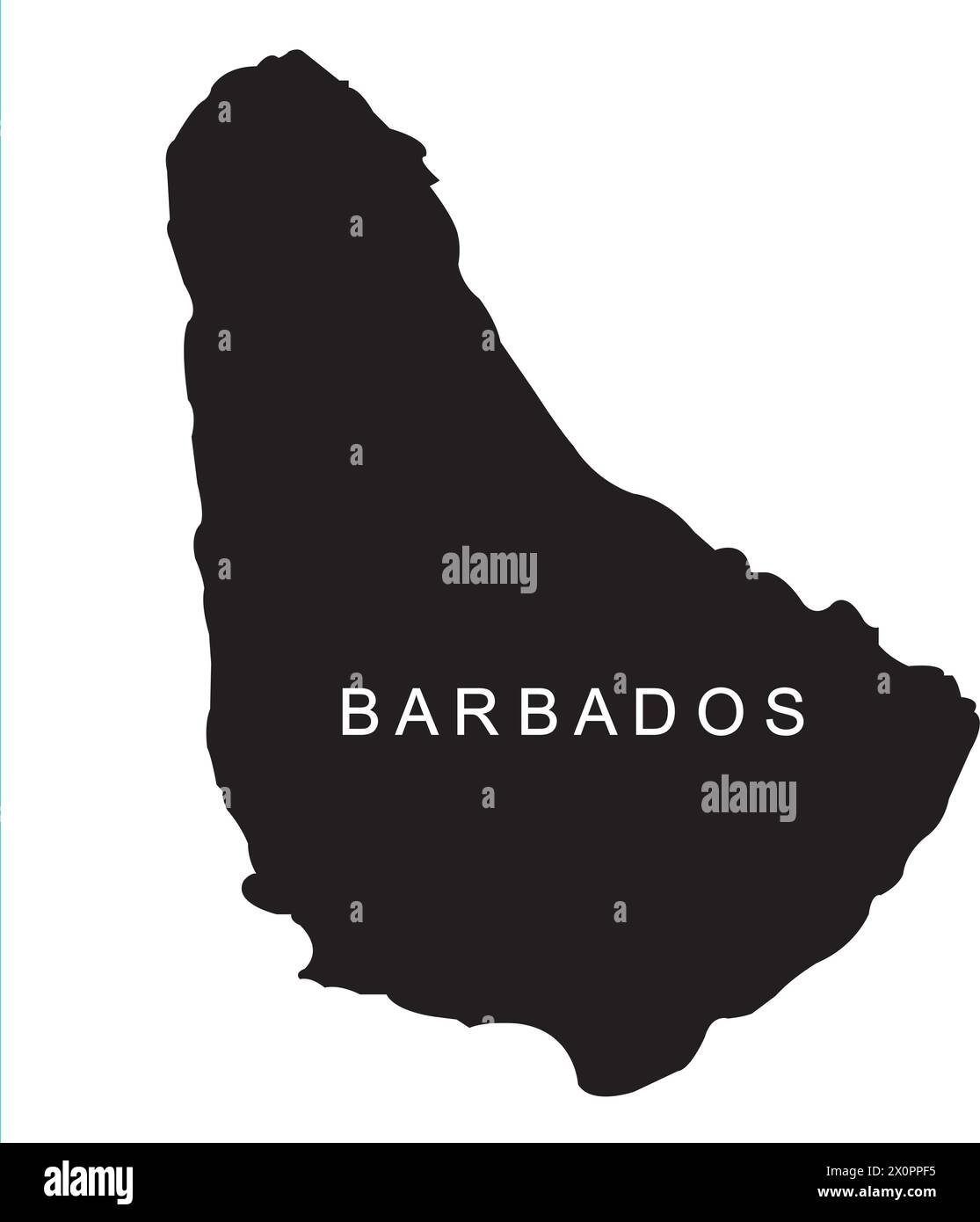 Map of Barbados vector illustration simple design Stock Vector Image ...