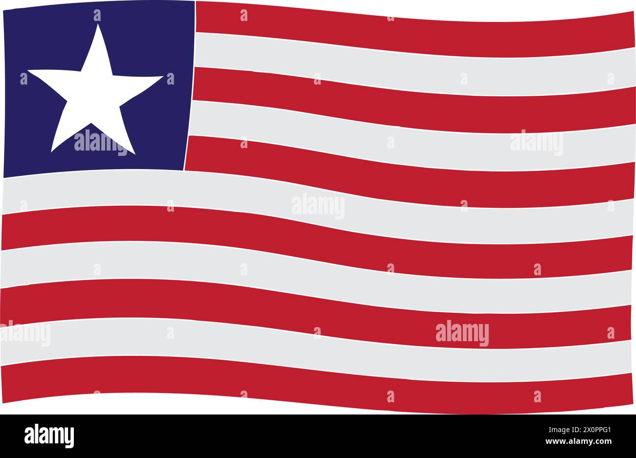 Liberian flag vector illustration symbol design Stock Vector Image ...