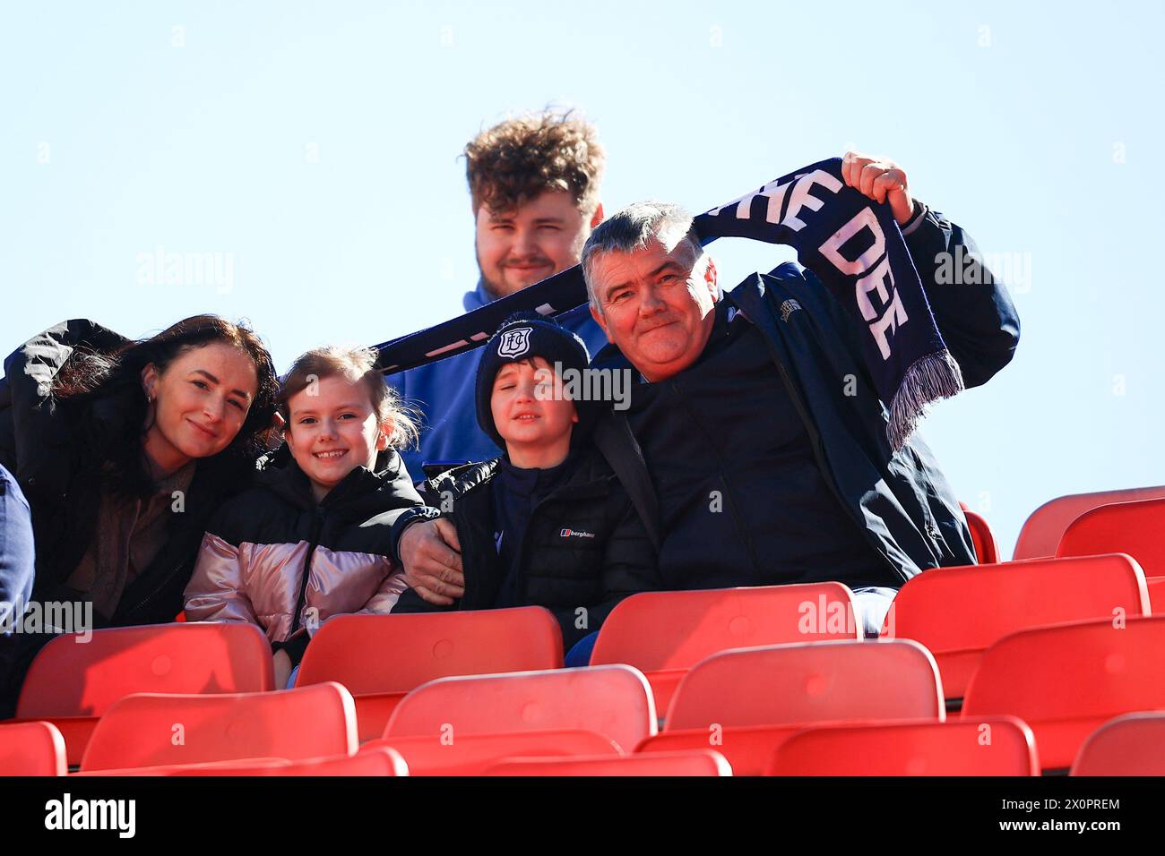 Pittodrie Stadium, Aberdeen, UK. 13th Apr, 2024. Scottish Premiership Football, Aberdeen versus ...