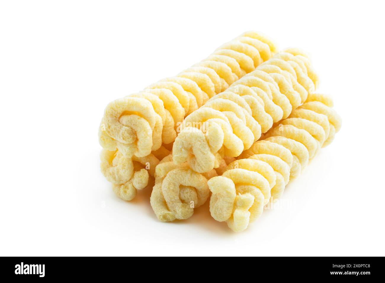 Delicious sweet corn sticks isolated on white background Stock Photo ...