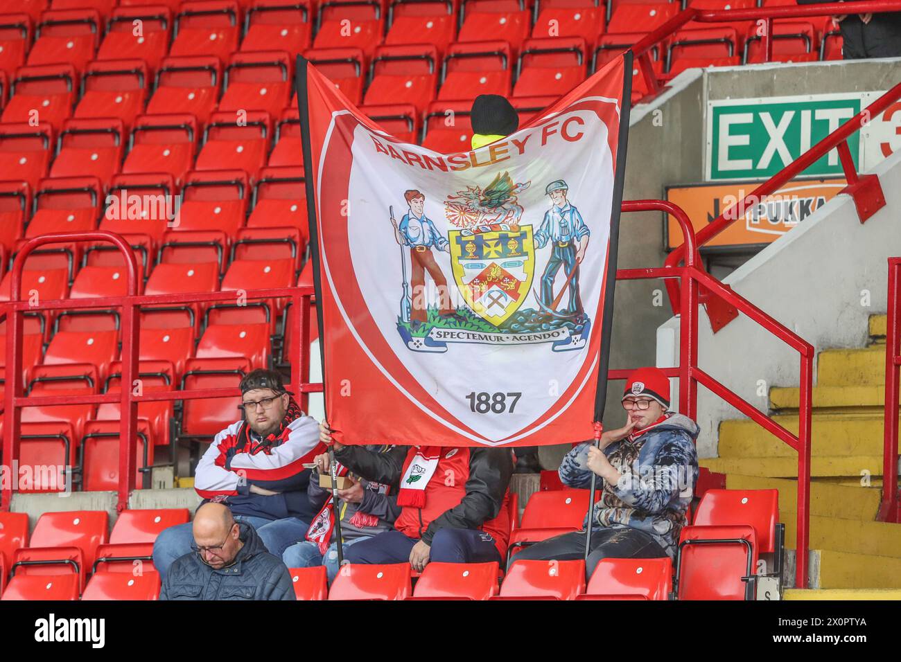 Barnsley Fans Arrive During The Sky Bet League 1 Match Barnsley Vs Reading At Oakwell Barnsley