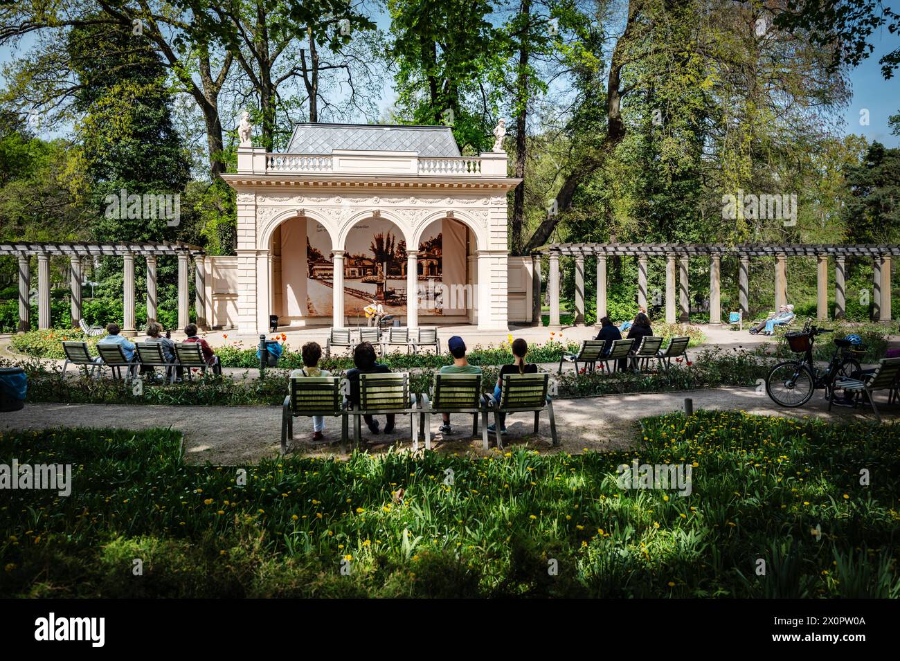 Berlin Pankow, Park Bürgerpark Pankow am Fluss Panke - 13.04.2024 ...