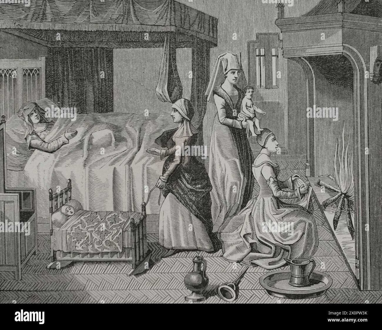 Medieval hall manuscript hi-res stock photography and images - Alamy