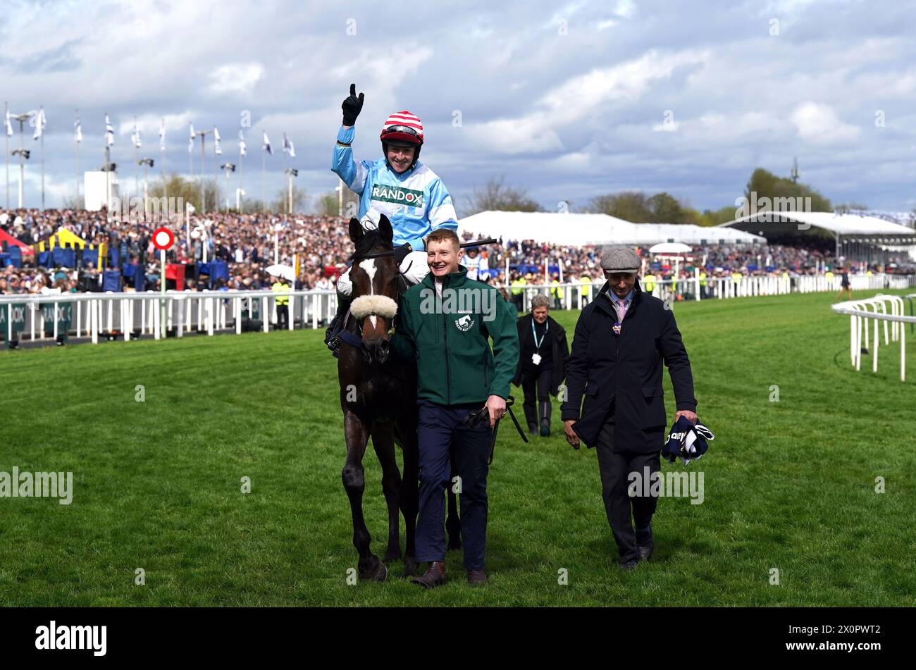 Stan Sheppard aboard Cruz Control after winning the William Hill ...