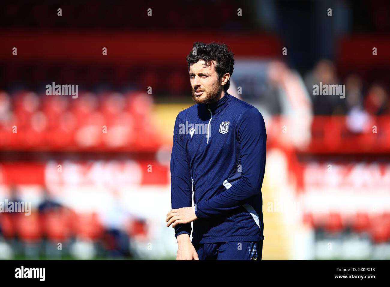 Pittodrie Stadium, Aberdeen, UK. 13th Apr, 2024. Scottish Premiership Football, Aberdeen versus ...
