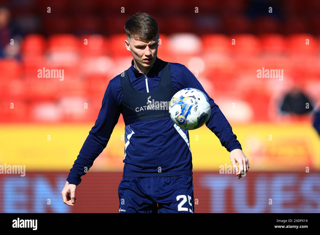 Pittodrie Stadium, Aberdeen, UK. 13th Apr, 2024. Scottish Premiership Football, Aberdeen versus ...