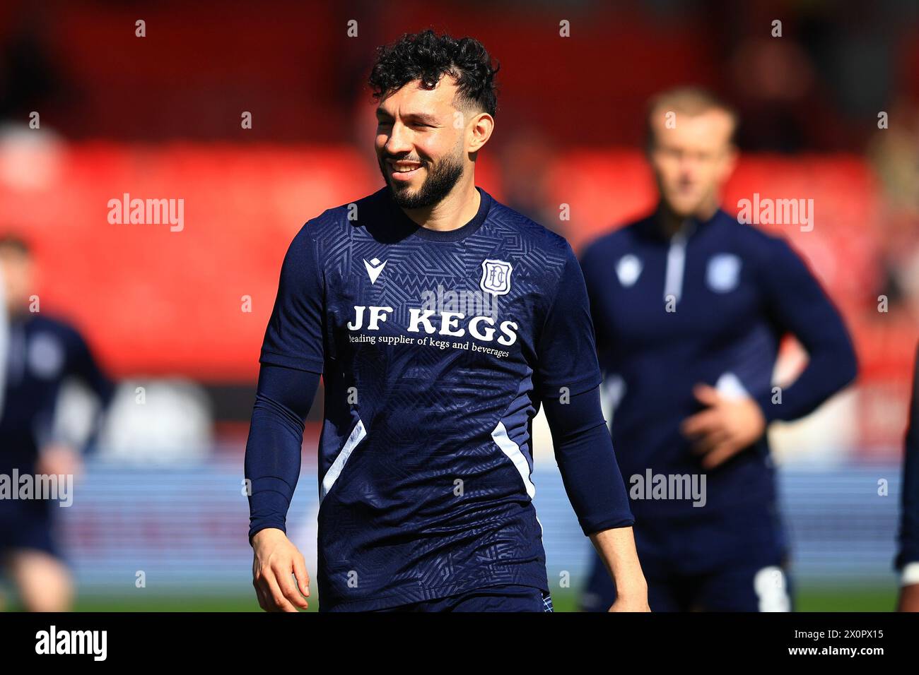 Pittodrie Stadium, Aberdeen, UK. 13th Apr, 2024. Scottish Premiership Football, Aberdeen versus ...