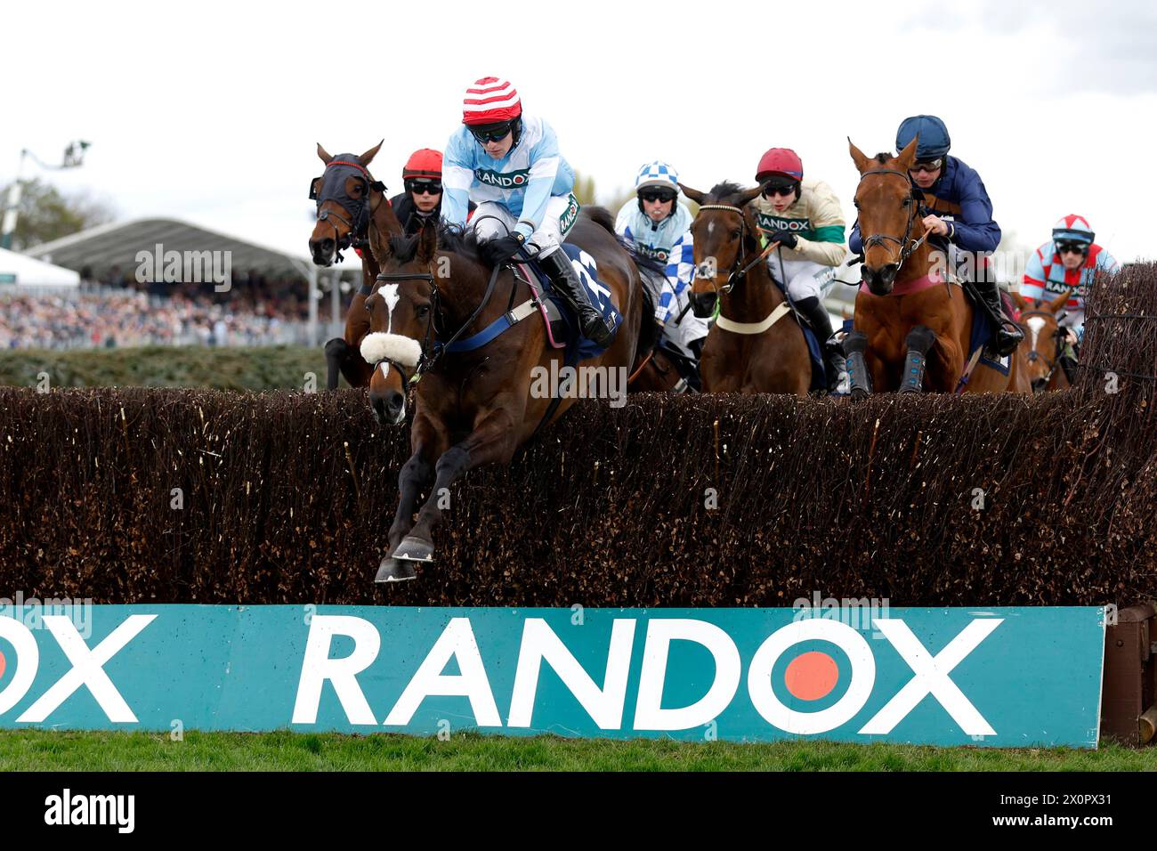 Runners and riders in the William Hill Handicap Chase on day three of ...