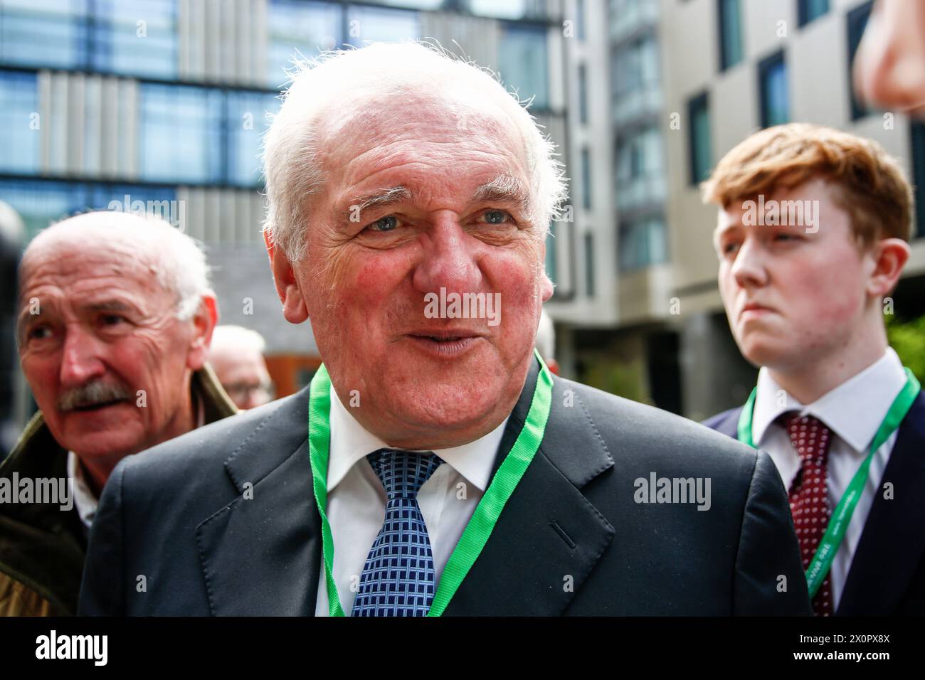 Former Taoiseach and Fianna Fail leader Bertie Ahern arrives at the Fianna Fail Ard Fheis, at ...