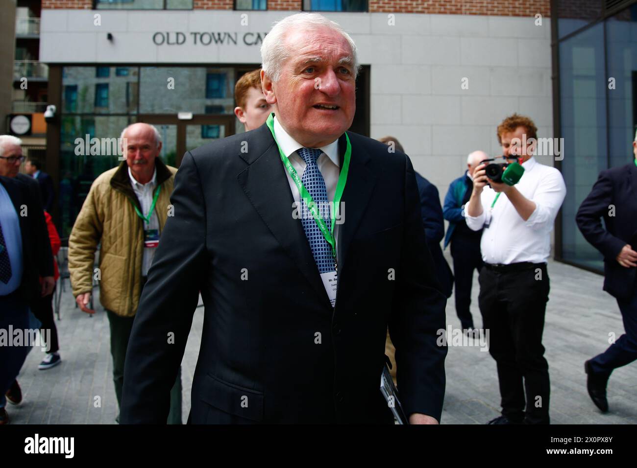 Former Taoiseach and Fianna Fail leader Bertie Ahern arrives at the ...